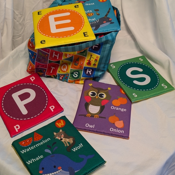 Toys | Soft Alphabet Learning Flashcard Set Full Set Of 26 | Poshmark
